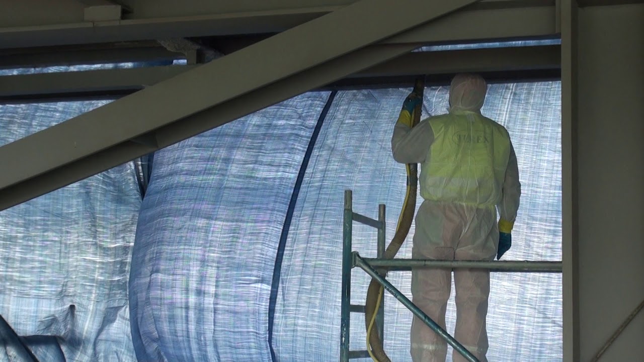 Wet spraying ADW 2012 HD Tecwool F - YouTube
