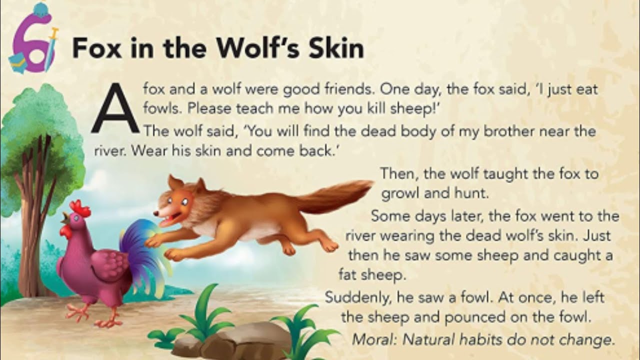 Learn english through story || Fox in the Wolf's Skin||English story| Reading Practice ...