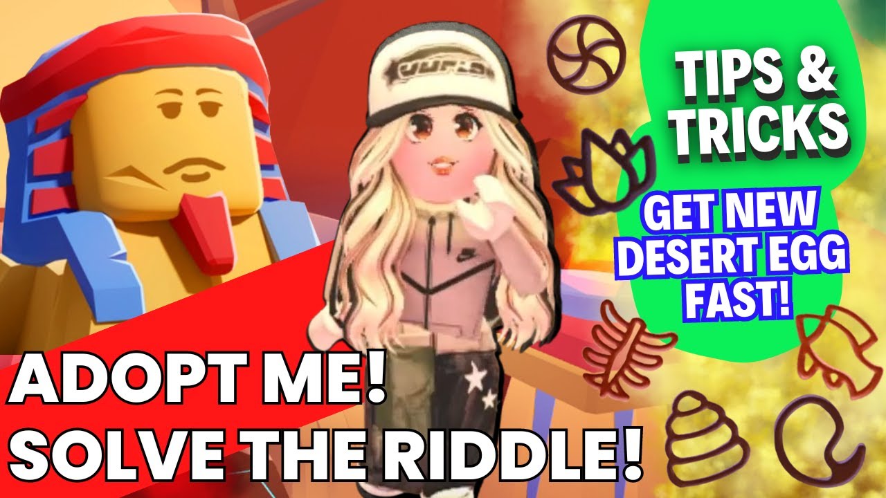 📌NEW📌HOW TO GET THE SPHINX DESERT EGG AND PET IN ADOPT ME! How to solve ...