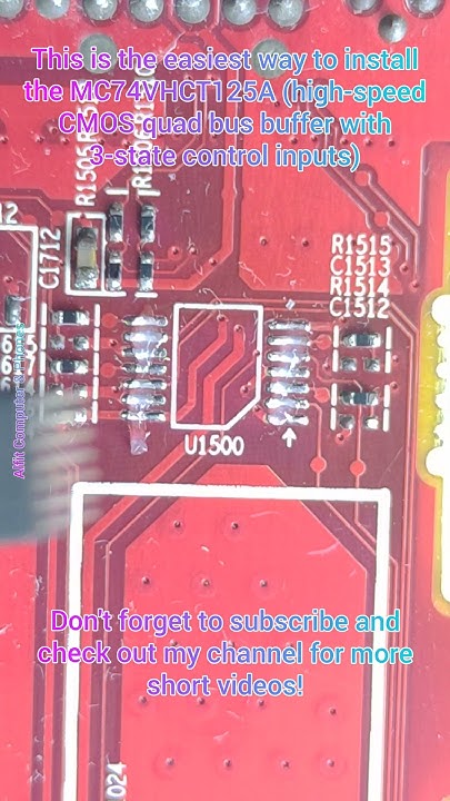 This is the easiest way to install the MC74VHCT125A (CMOS quad bus buffer - 3-state control ...