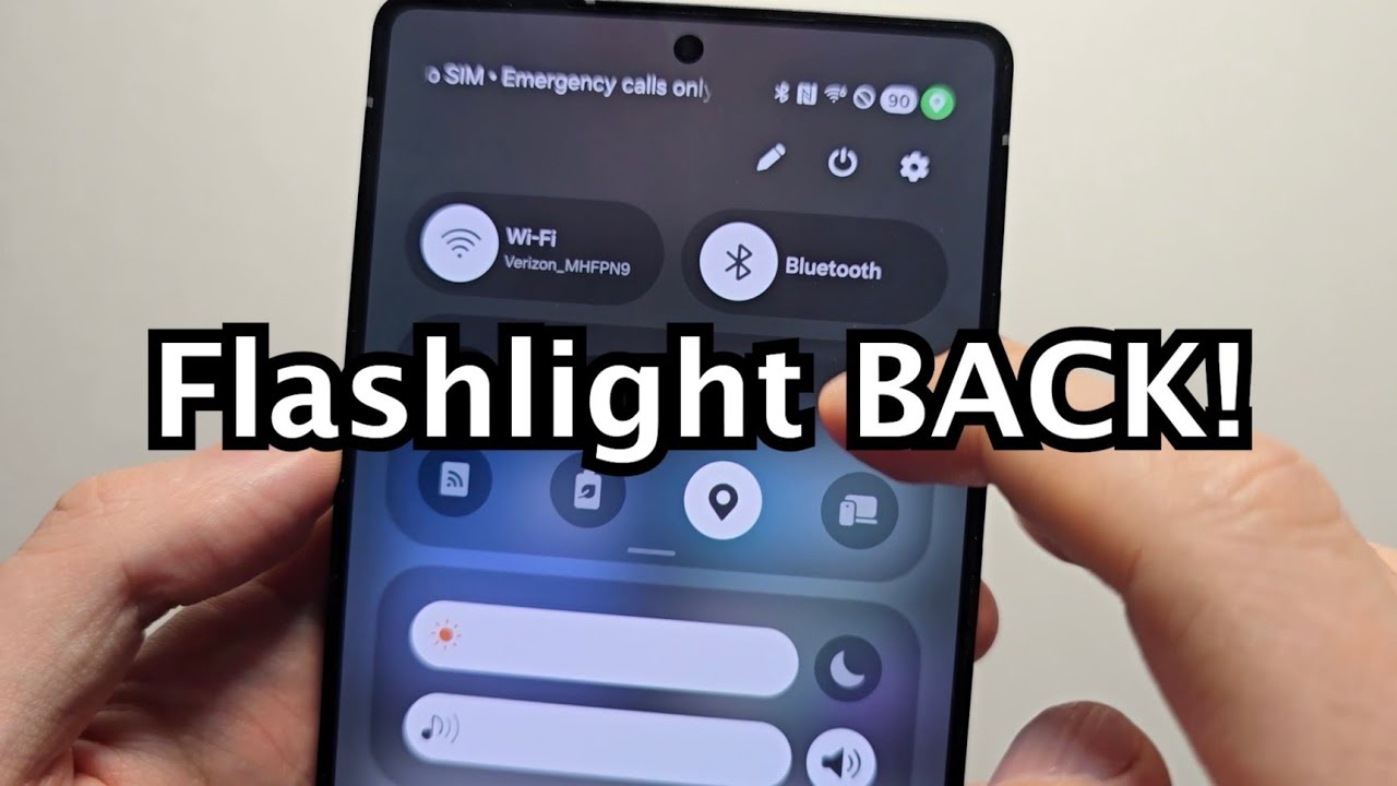 Samsung Galaxy: Where Did Flashlight Go - Change Back! - YouTube