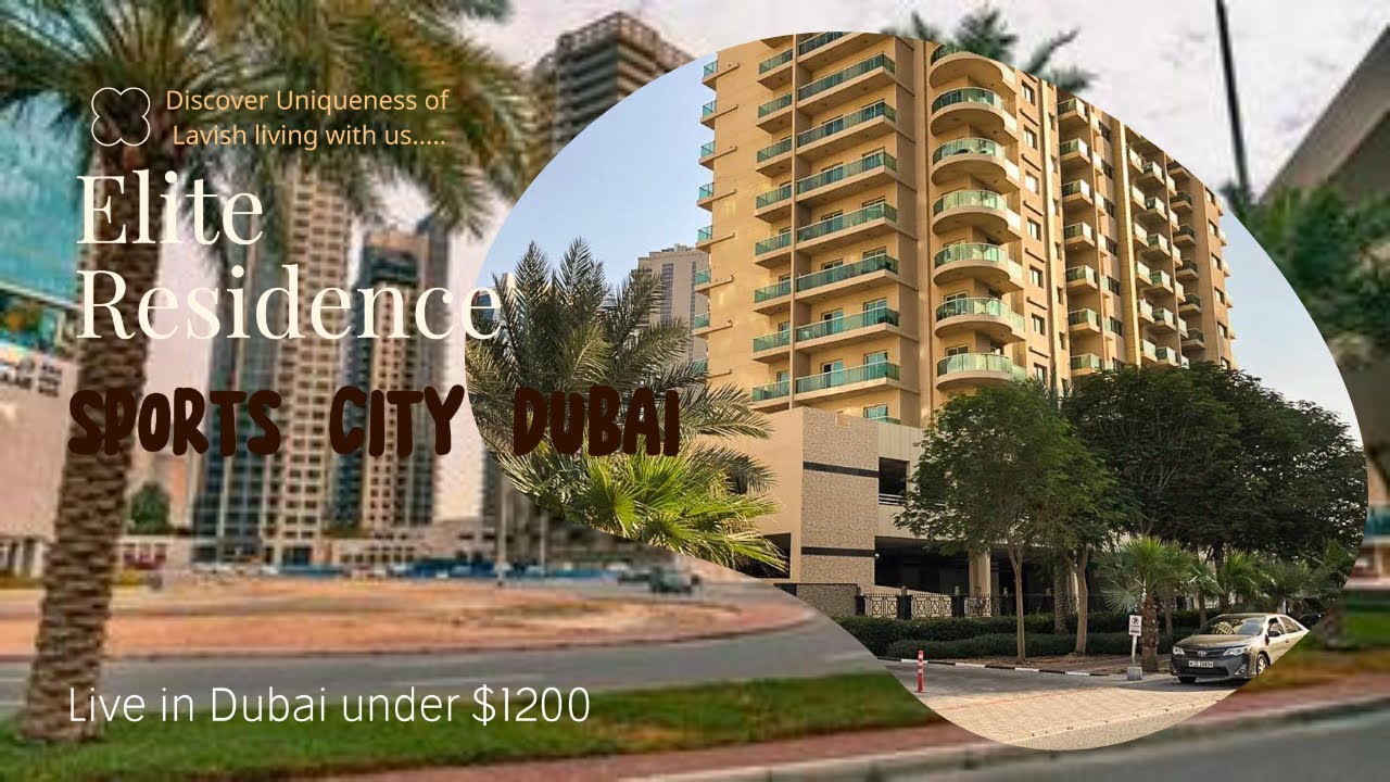 Live in Dubai under $1200 in Luxury Apartment in Elite Residence Sports ...