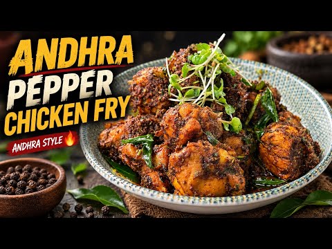 Andhra Pepper Chicken Fry | Spicy Andhra Chicken Fry | Pepper Chicken Recipe | Chef Masaroor