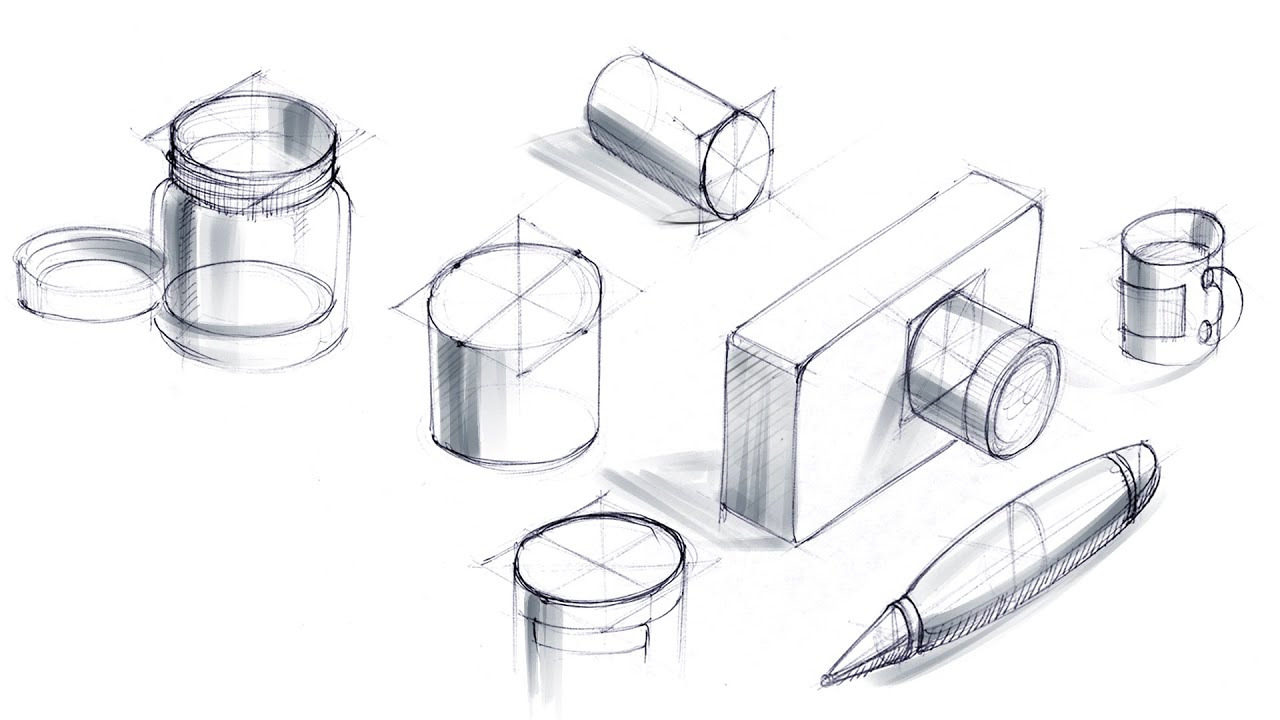 How to draw cylindrical products | Tutorial 5 - YouTube