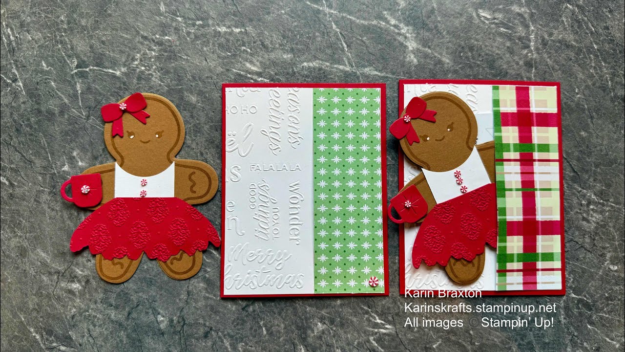 Homemade treats & gingerbread man bundles by stamping up. 1 easy card ...