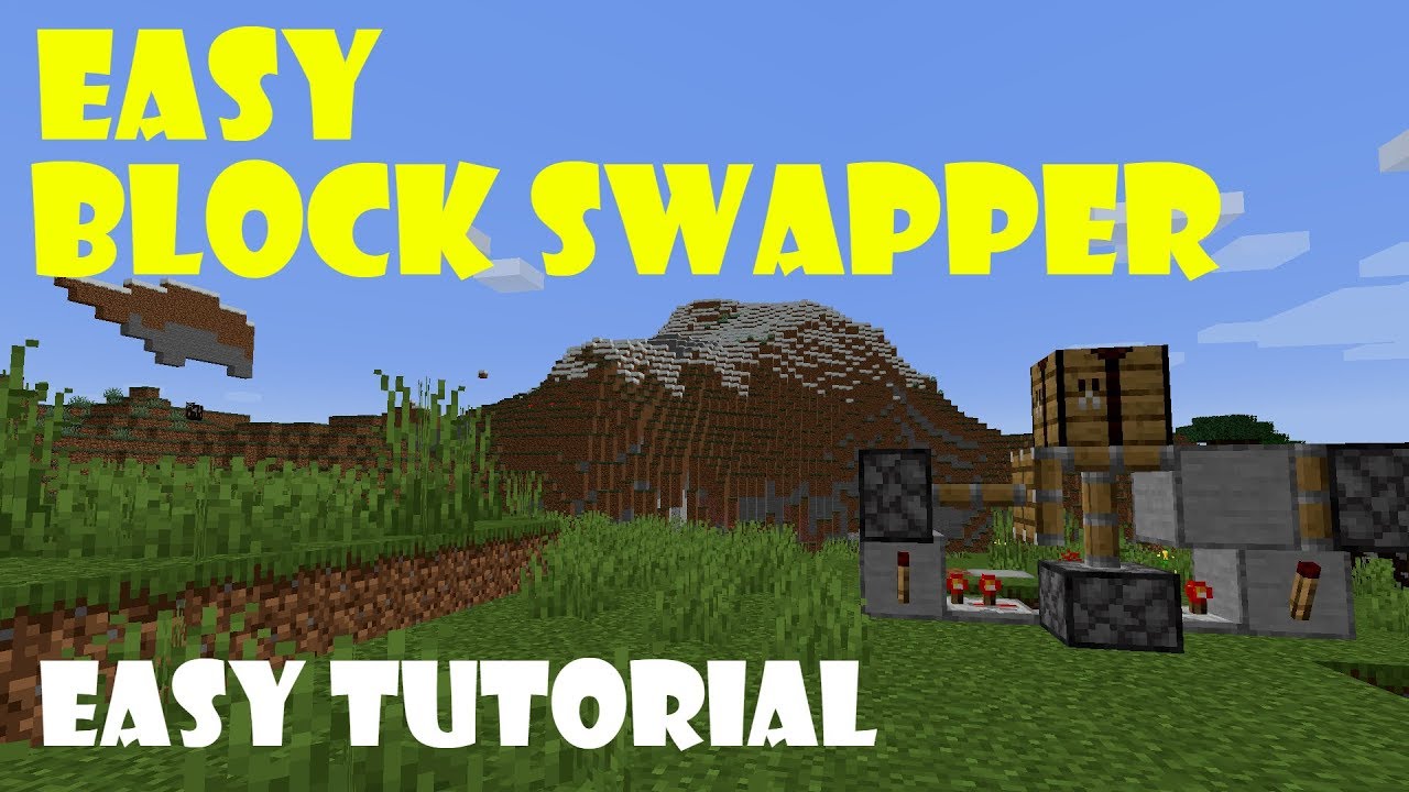How to make a easy block swapper in minecraft 1.14.4 - YouTube