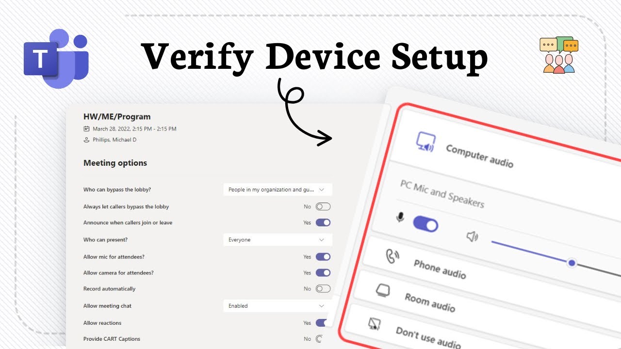How to change audio in Microsoft Teams before joining in - YouTube