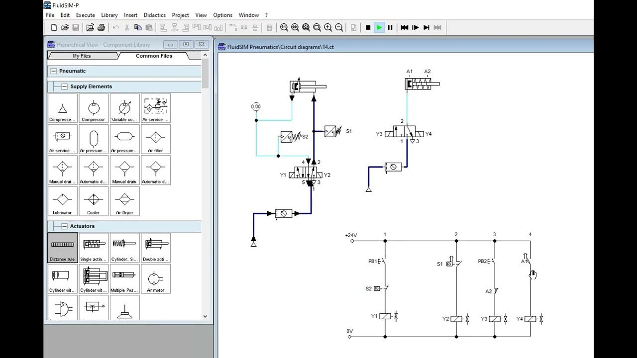 INDUSTRIAL AUTOMATION USING ELECTRO-HYDRAULICS BY USING FLUIDSIM - YouTube