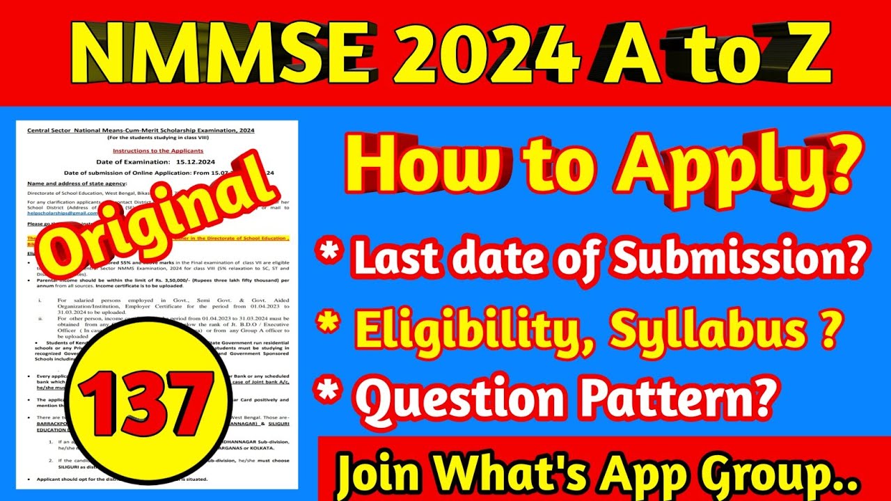 NMMSE 2024 Instructions | NMMSE date of submission of online ...