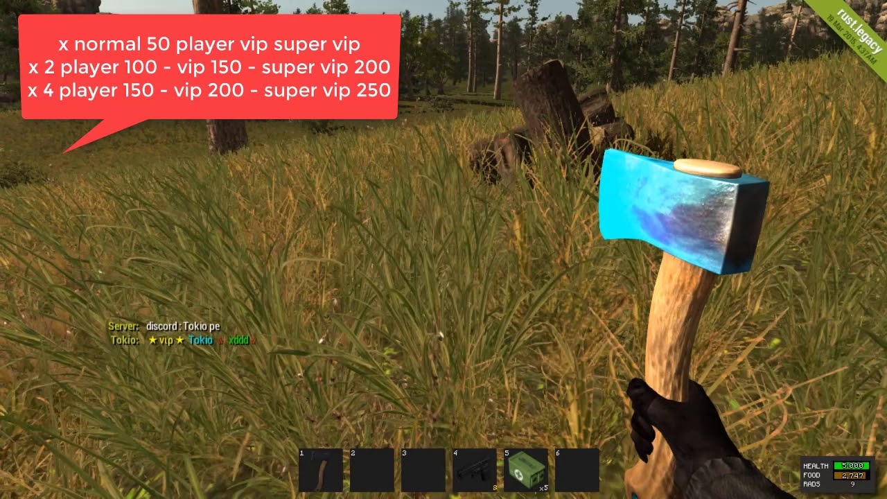 FARM X 2 X4 NORMAL VIP SUPER VIP // ALL LOOT // RUST LEGACY - YouTube