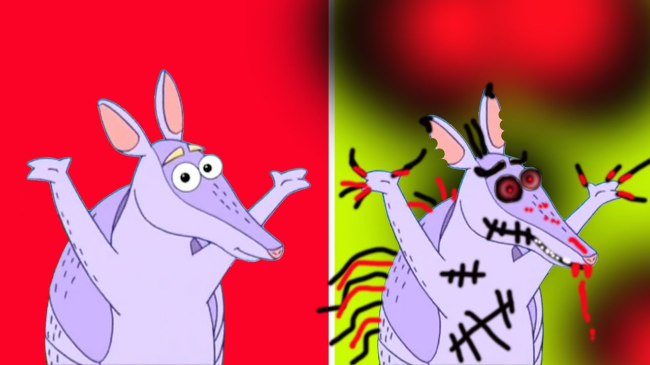 Dora The Explorer 2024 Armadillo Characters HORROR VERSION 😲😲😲 - YouTube