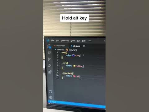 Use this VS Code shortcut to have 3 cursors!#coding #html # ...