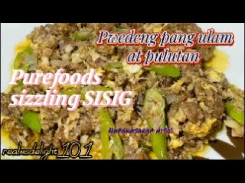 Budget Sizzling sisig | Purefoods Sisig - YouTube