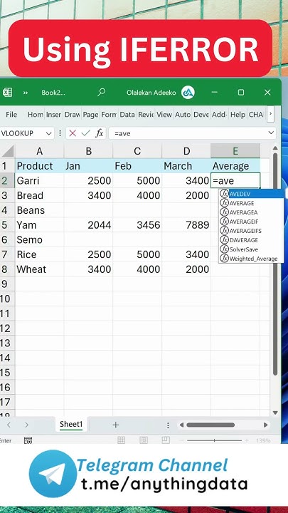 Using IFERROR - YouTube