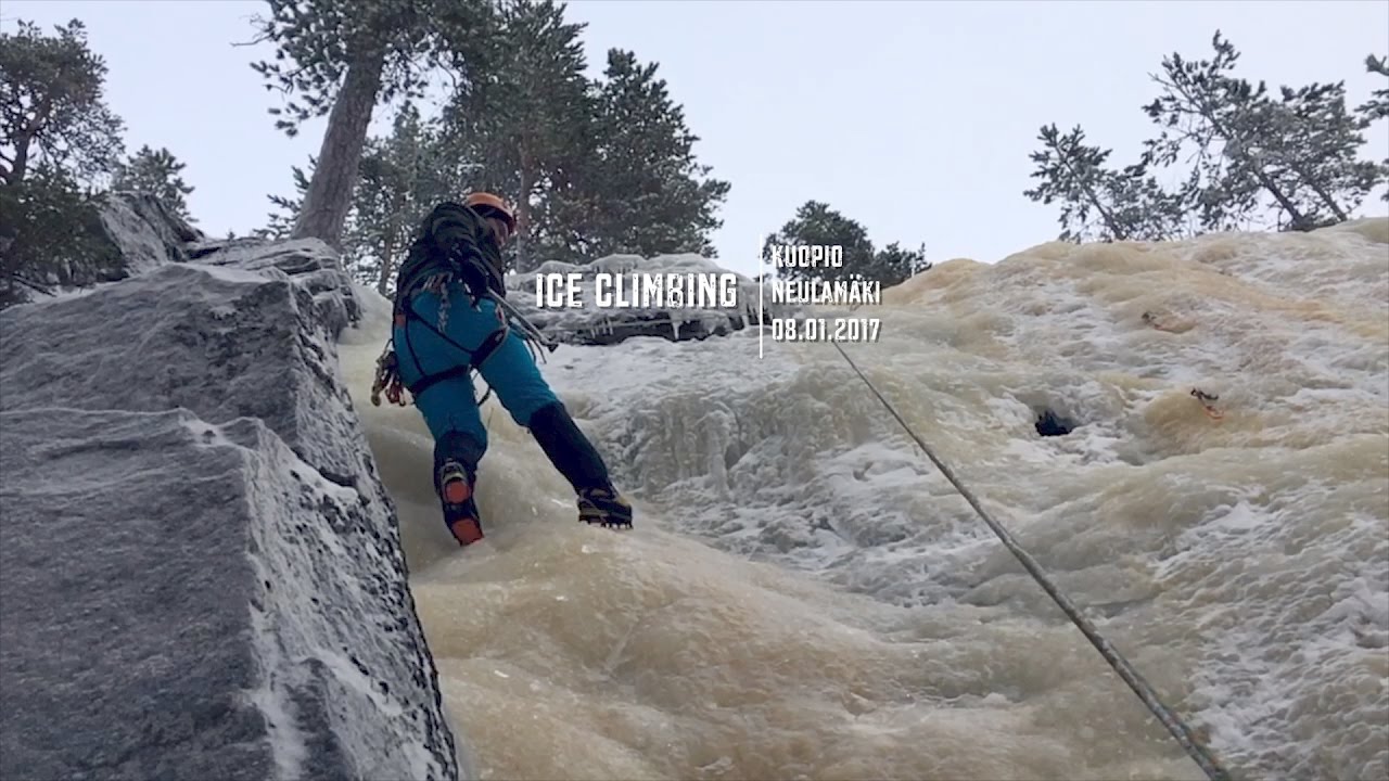 Ice Climbing Swing in Neulamäki - YouTube