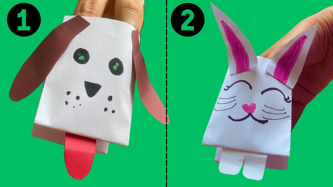 Títere de papel - Cómo Hacer un Títere de Papel - YouTube