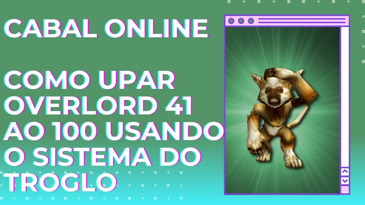 Cabal Online - Como upar nível overlord 41 ao 100 com a loja do Troglo ...