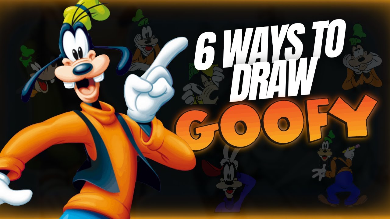 How to Draw Goofy in 6 Different Ways in This Easy and Fast Tutorial ...