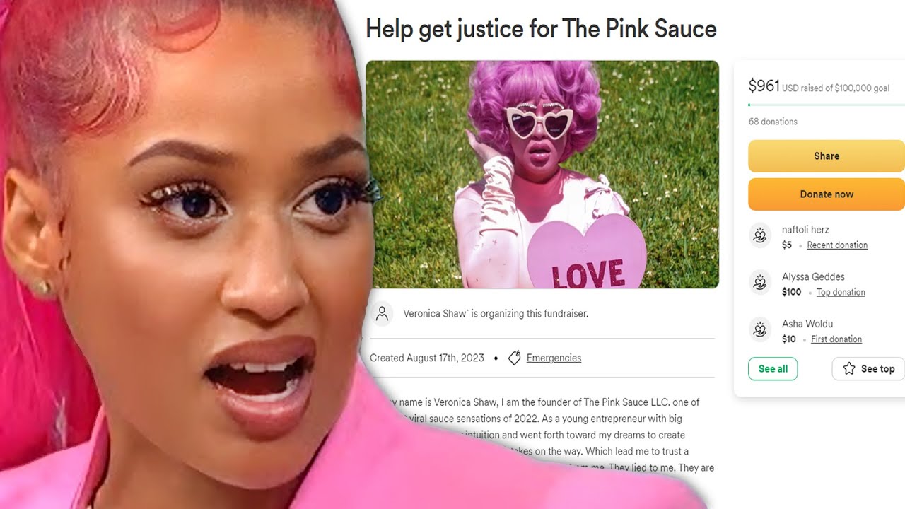 Pink Sauce Lady Lost It All And Is Begging For Help - YouTube