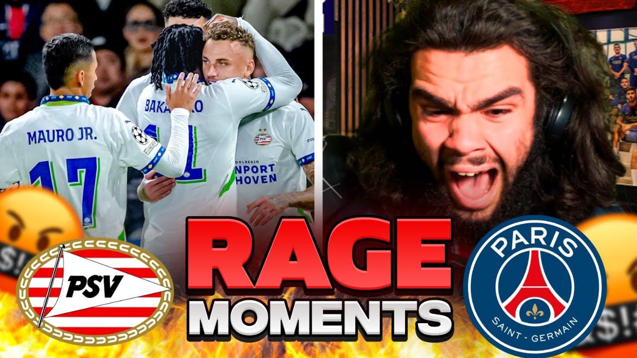 Best PSGINT Rage Moments - PSG vs PSV UEFA Champions League - YouTube