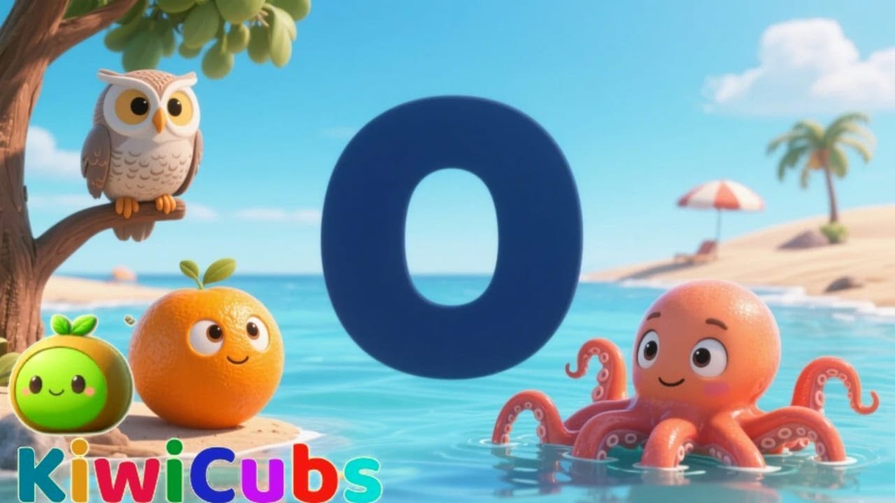 ABC Fun with Letter O | @KiwiCubs Nursery Rhymes | Kids Songs - YouTube