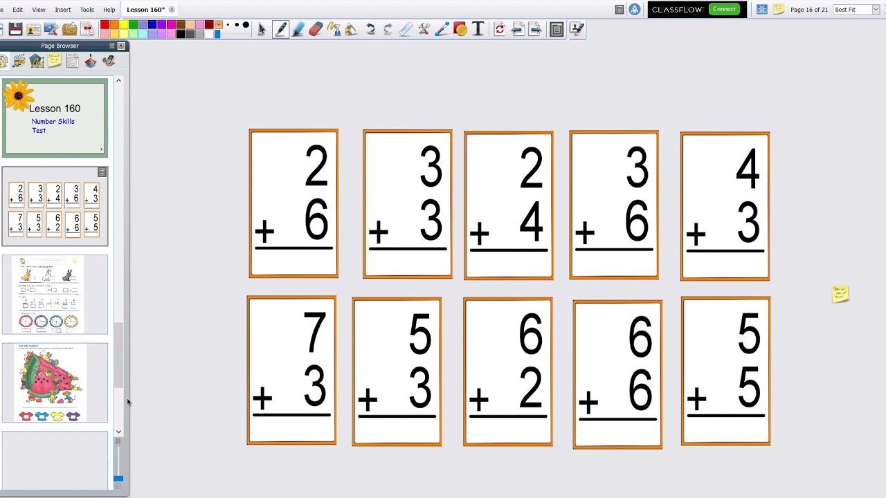 Kindergarten Number Skills Test lesson 160 - YouTube
