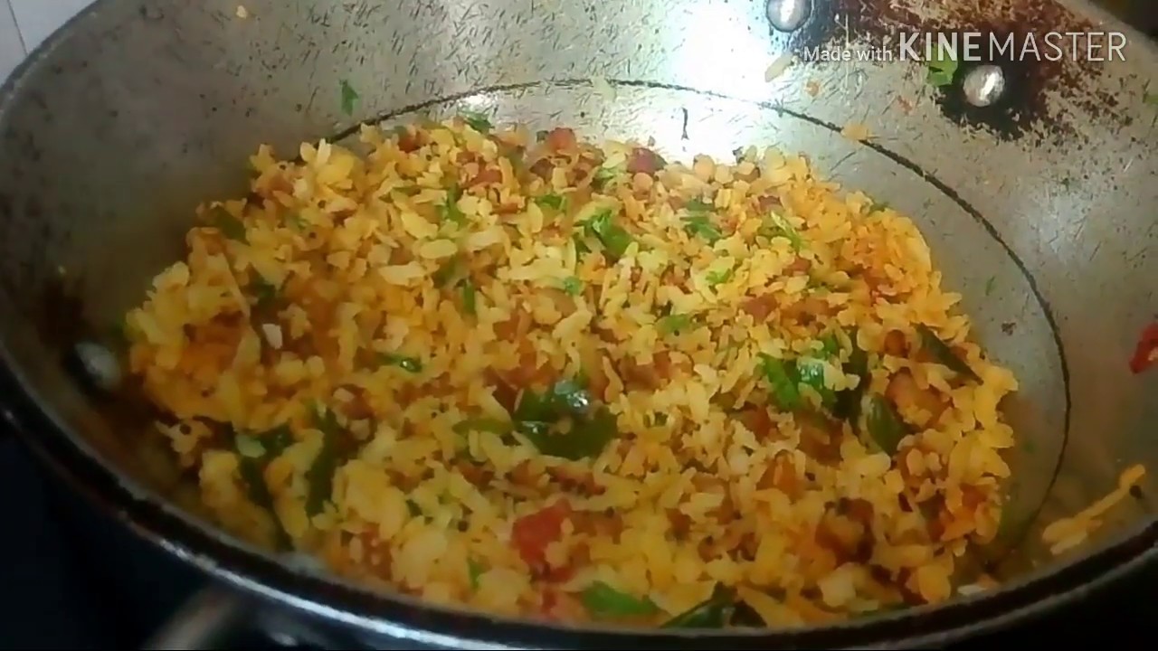 Super tasty Poha recipe (no onion, no garlic) - YouTube
