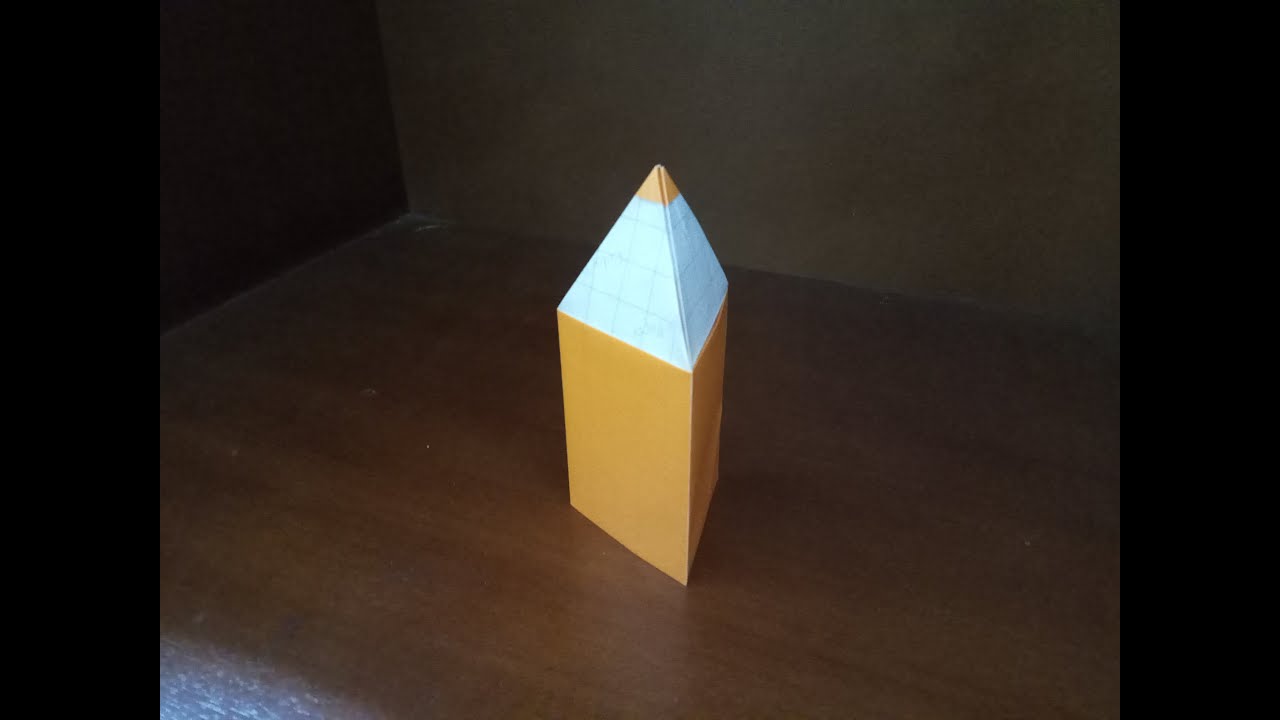 How To Make A Paper Origami 3D Pencil - YouTube
