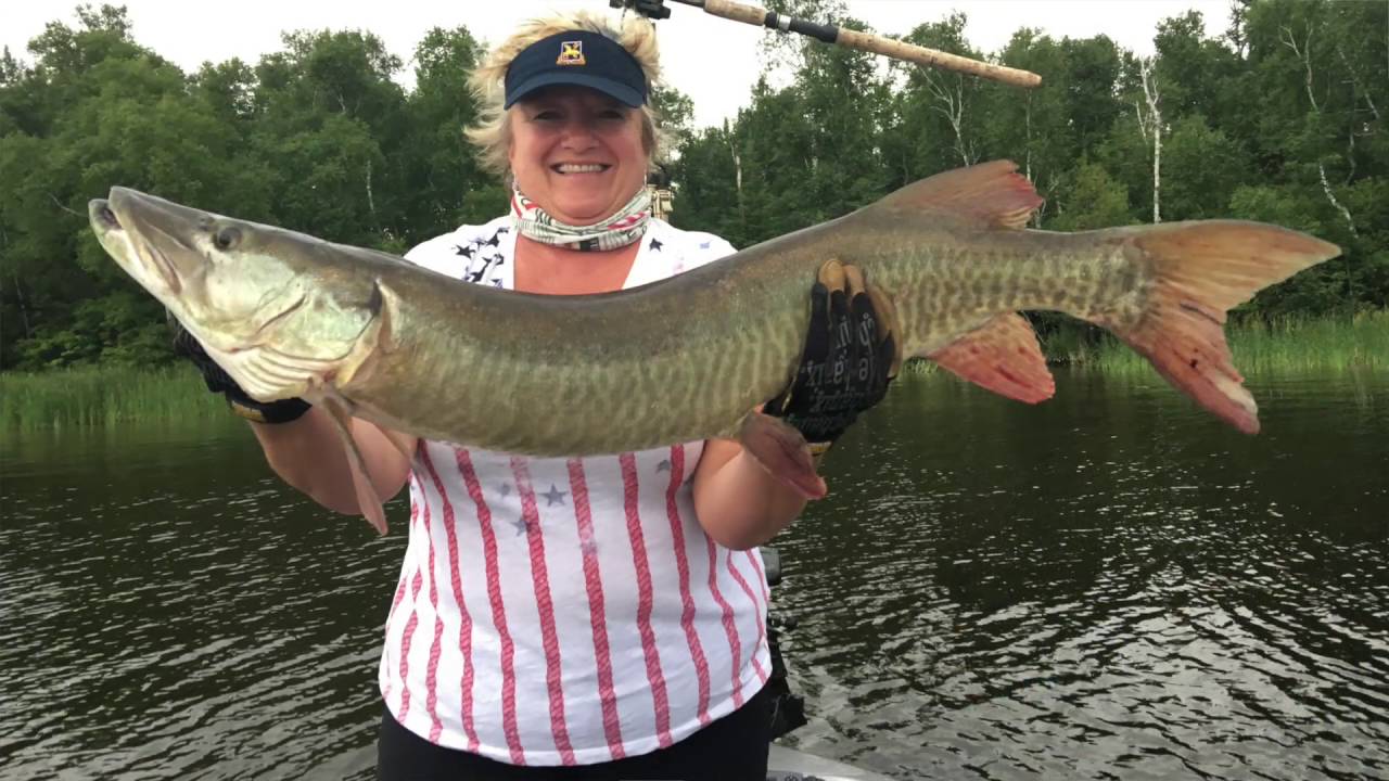 Mom's First Musky - YouTube