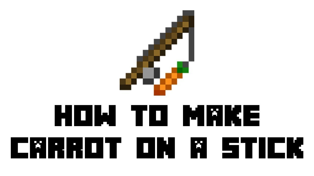 Minecraft Survival: How to Make Carrot on a Stick - YouTube