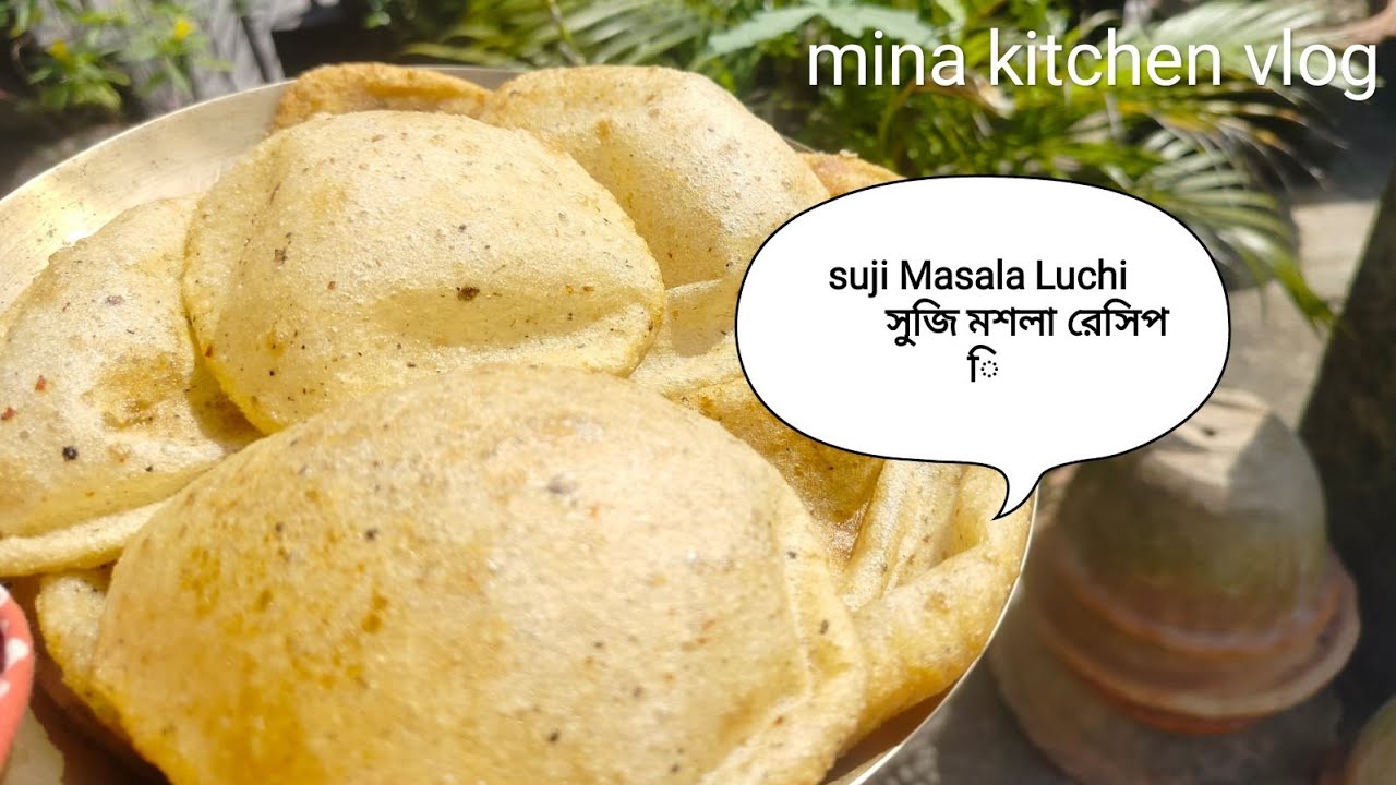 the delicious of Suji Masala Luchi—fluffy, spicy, and perfect for ...