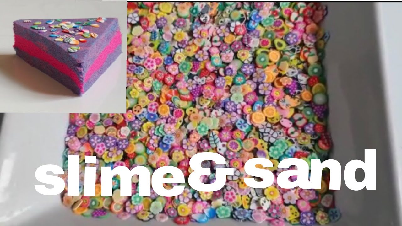 KINETIC SAND & WATER SLIME COMPILATION - YouTube