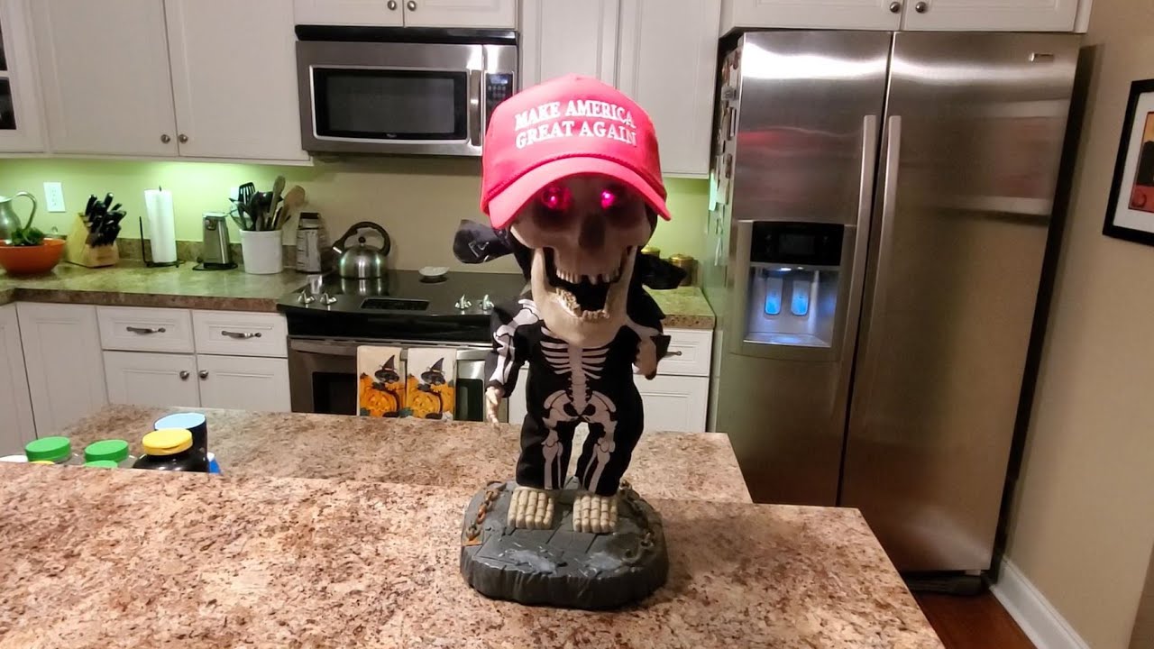 5 YEAR UPDATE: Trump Skeleton haunted and possessed - This Is Demonic ...