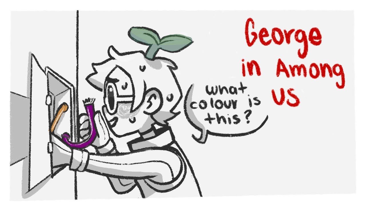 GeorgeNotFound being colorblind in Among US [ANIMATIC] - YouTube
