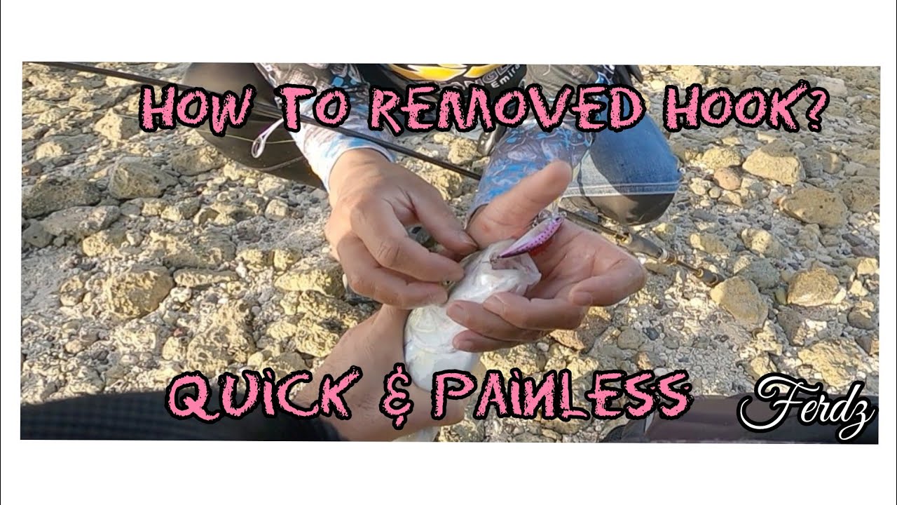 How to remove a fishing hook from hand | Please watch ...