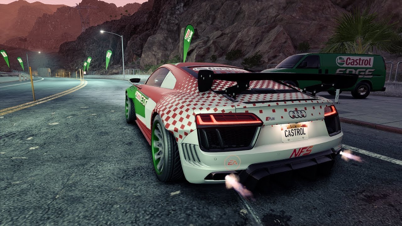 drifting in a Audi r8/ nfsp - YouTube
