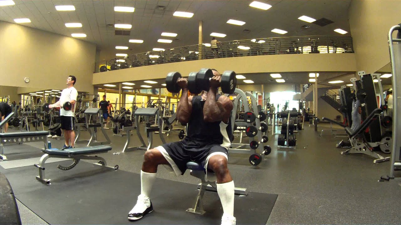 Seated Arnold Press (4 Sets 8-10 Reps) #3 of 4 - YouTube