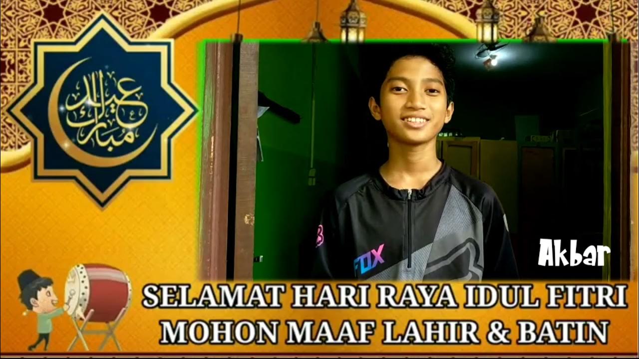 Asrama Umar & Zaid mengucapkan Minal Aidzin wal Faidzin 1442 H - YouTube