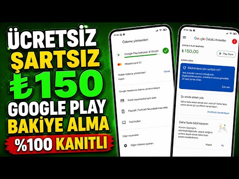 ÜCRETSİZ 150₺ GOOGLE PLAY BAKİYESİ NASIL ALINIR KANITLI | bedava google play kodu