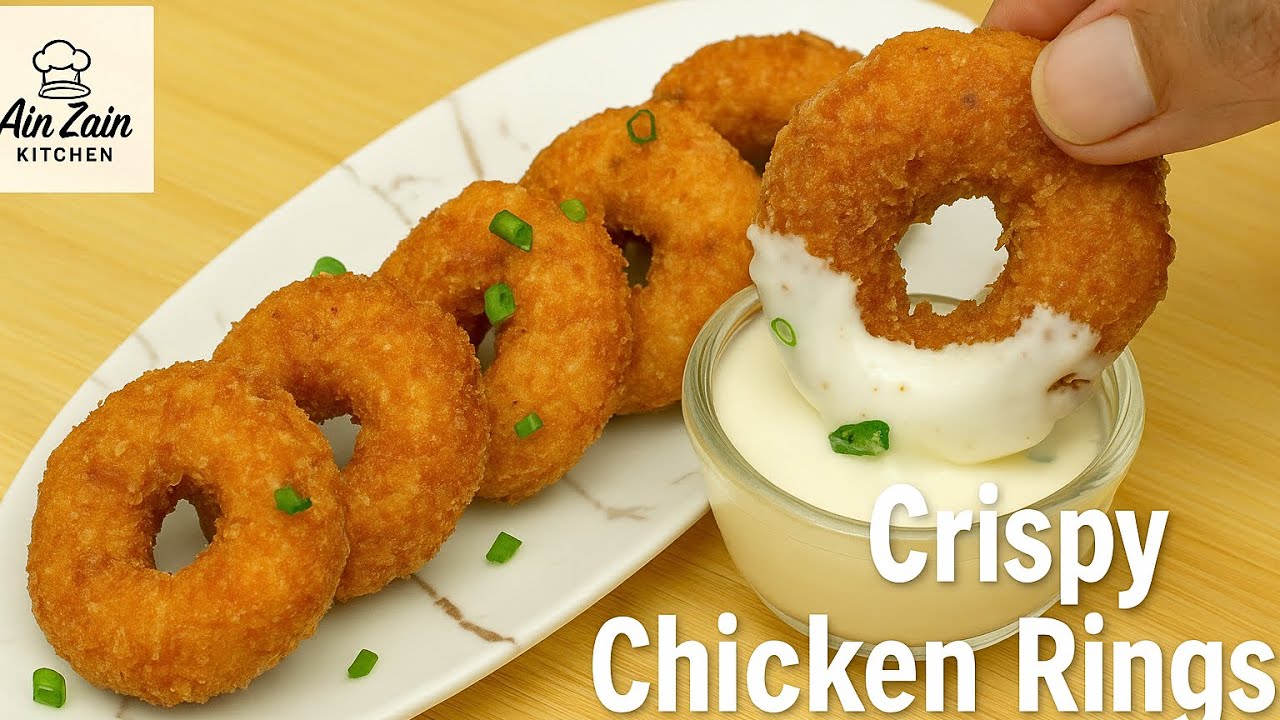 Crispy Chicken Rings Recipe | Better Than Nuggets | chicken snacks ...