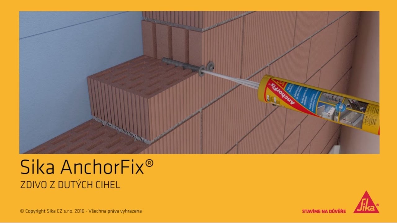 Chemická tekutá kotva Sika AnchorFix® ZDIVO Z DUTÝCH A VOŠTINOVÝCH ...