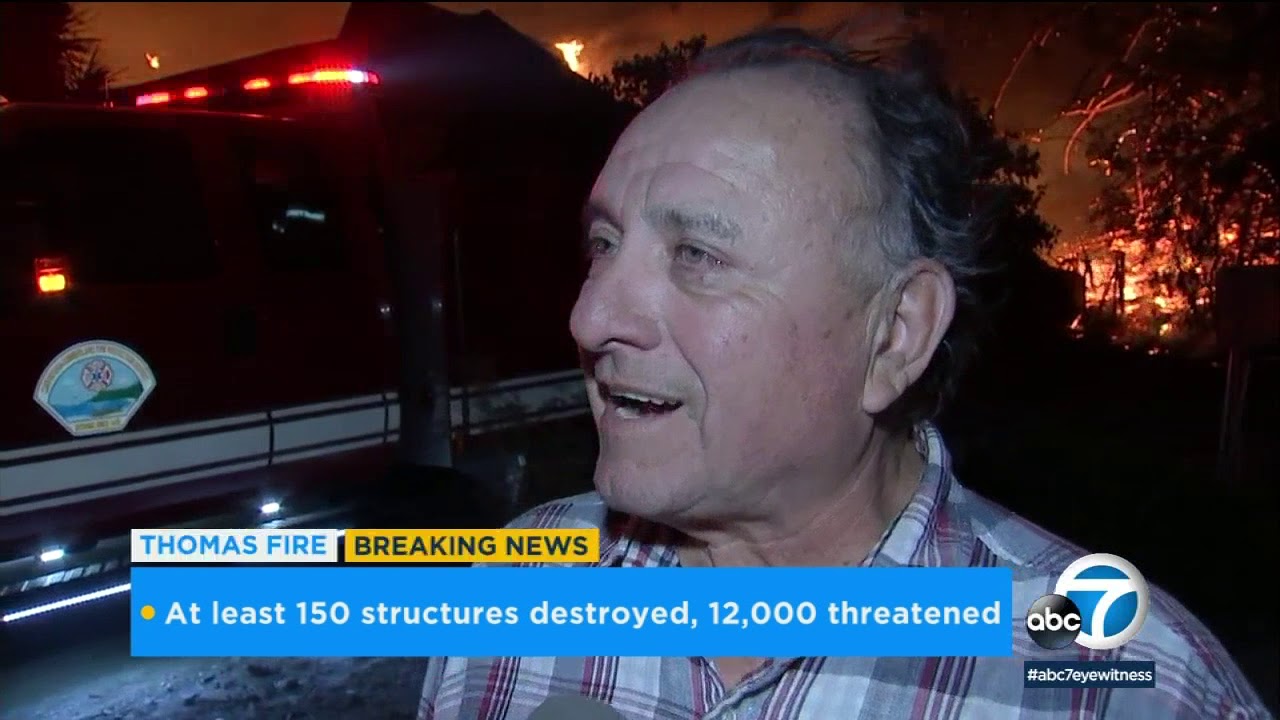 Part of Carpinteria evacuated as Thomas Fire grows to 96K acres | ABC7 ...