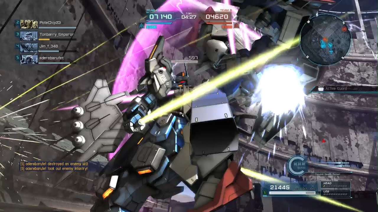 Gundam G-First in 650 Basic Match at Colony Drop Site - YouTube