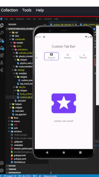 My Custom Flutter Tab Bar!! 😃#shorts - YouTube