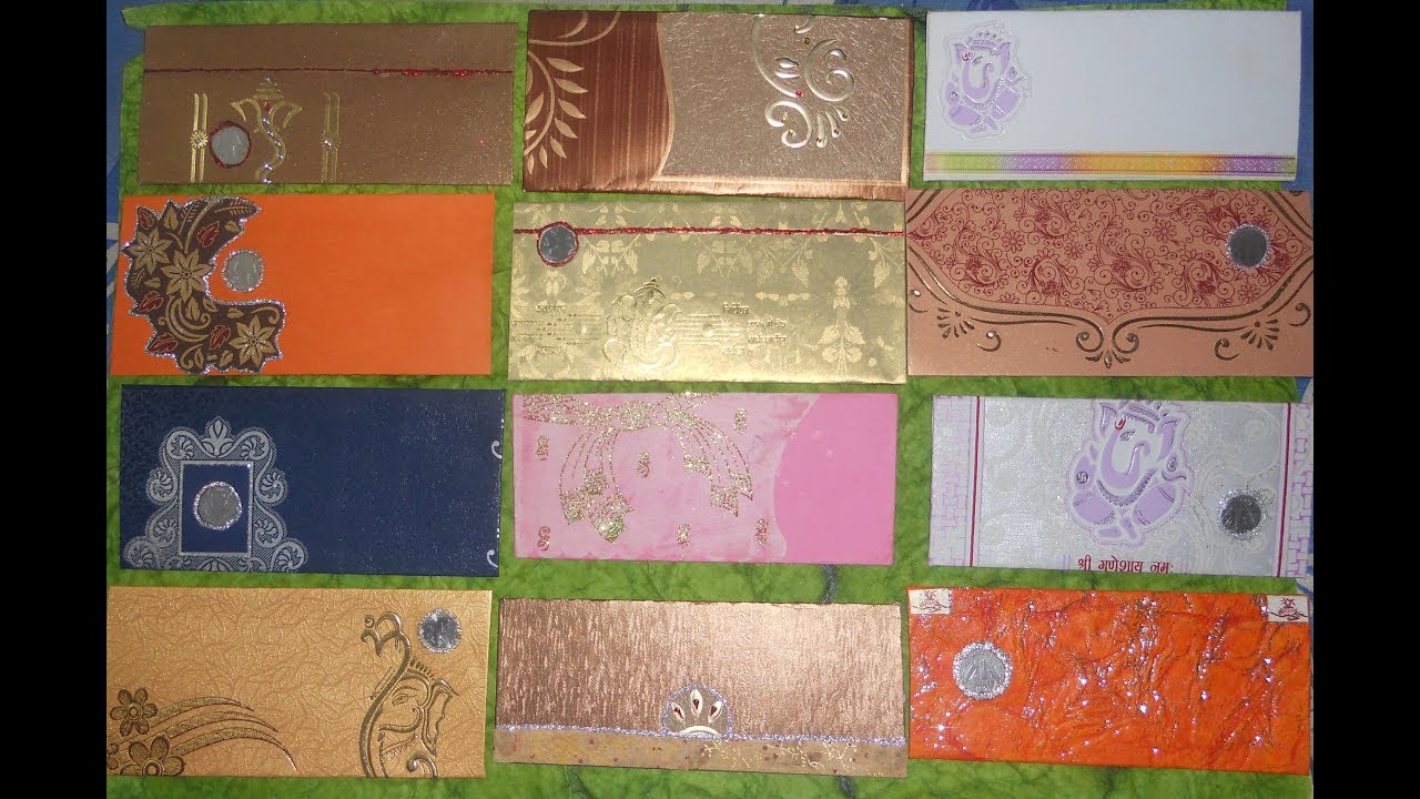 Shagan-envelopes of Old Wedding-cards/Best Out Of Waste/DIY/Creative ...