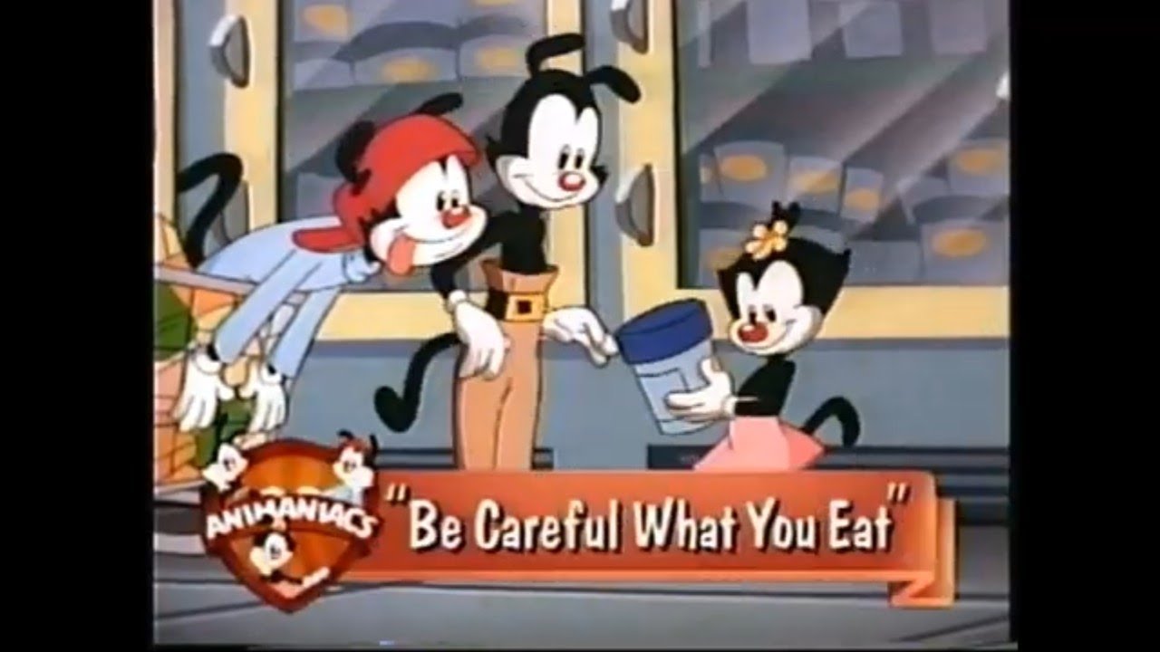 Animaniacs - Sing-Along: Mostly In Toon - Be Careful What You Eat (VHS ...