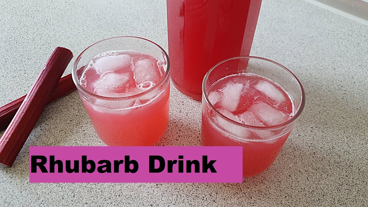 The Best Rhubarb Drink - YouTube