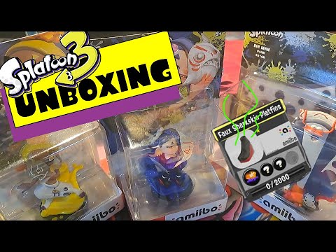 Splatoon 3 DEEP CUT AMIIBO UNBOXING AND MUCH MORE - YouTube