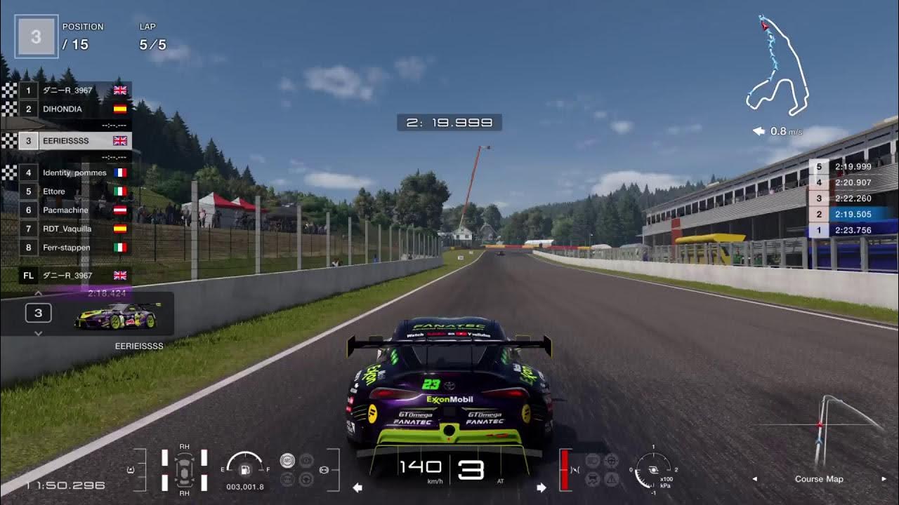 GT7 - Spa Gr3 Daily Race B in EMEA - YouTube