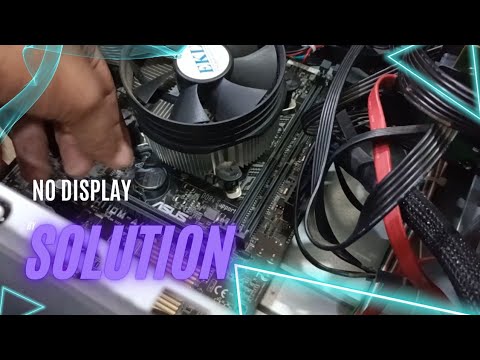 H110M-A/DP Motherboard No Display - AMD Radeon Rx 590 GME Graphic Card/ i5 6th Generation No ...